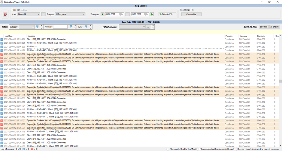Exchange File Refresh Processing File Refresh Reload